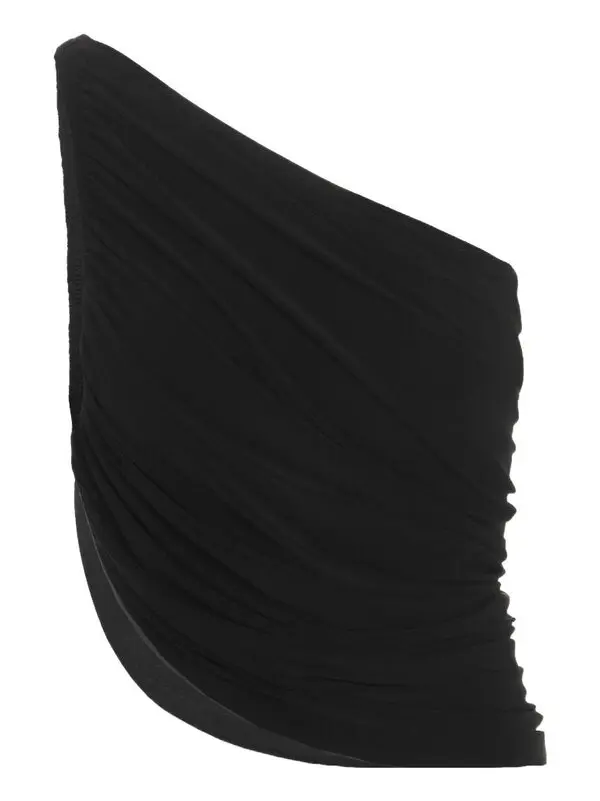 Norma Kamali Diana Asymmetric Top - Black