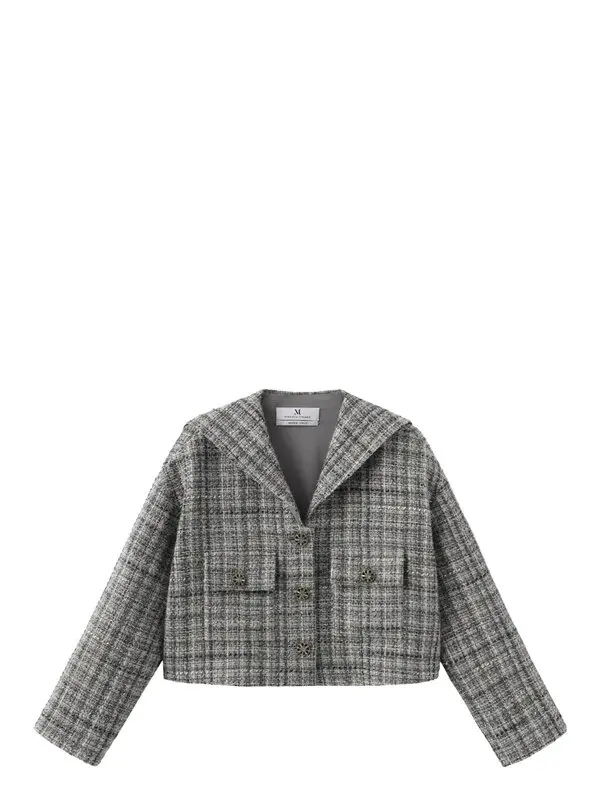 Marissa Chiara Cropped Jacket - Grey