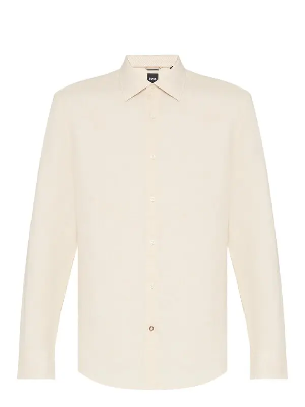 Hugo Boss Linen Shirt - White