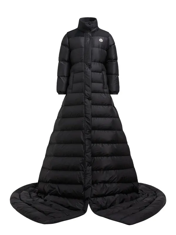Moncler Down Long Coat - Black
