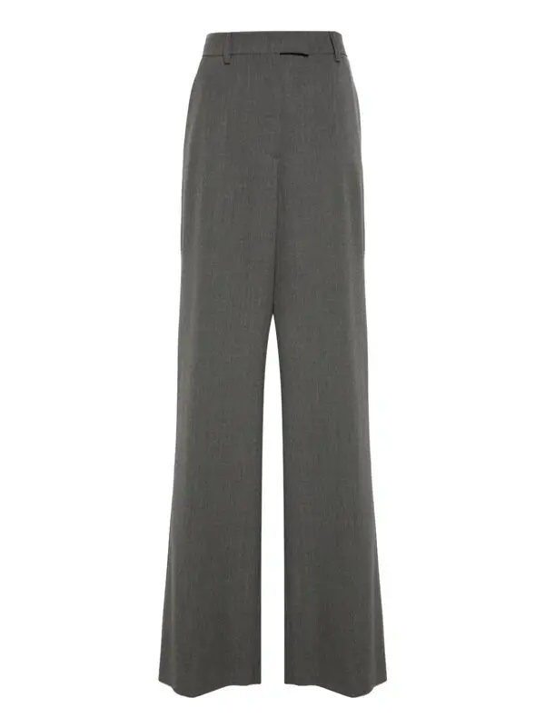 Valentino Garavani High-waisted Wide-leg Tailored Trousers - Black