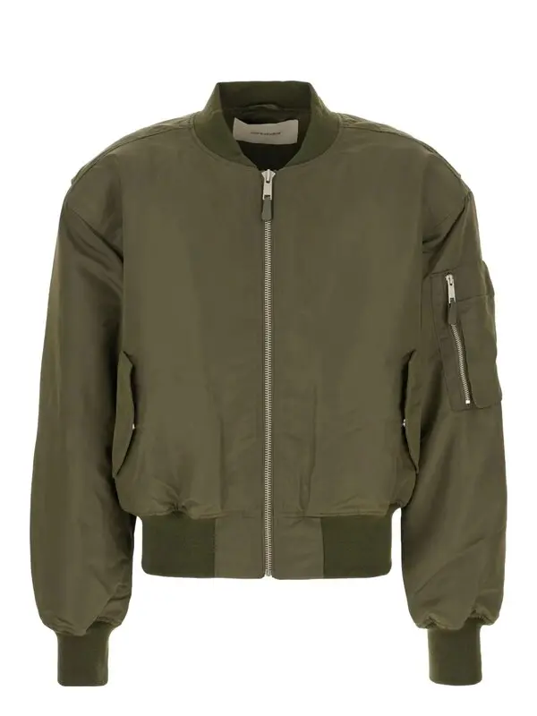 ENTIRE STUDIOS Puffed Sleeve Bomber Jacket - Green