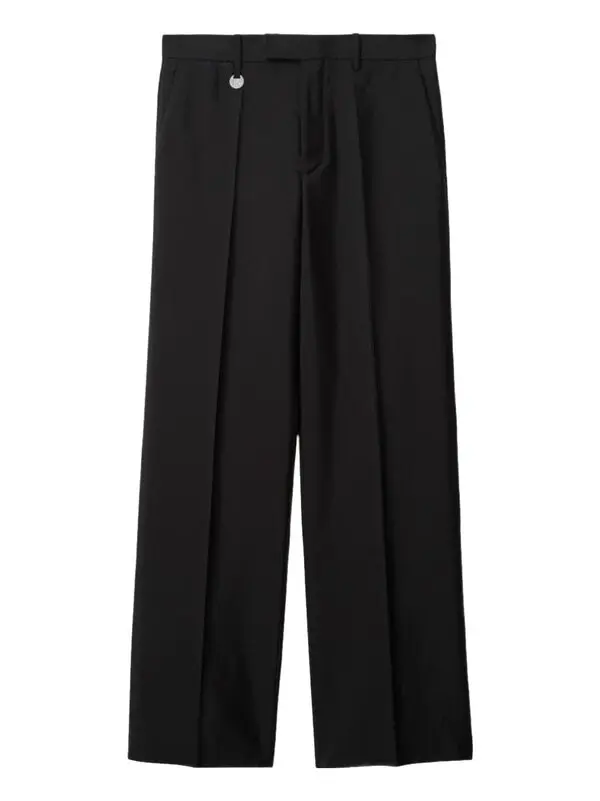 Burberry Straight-leg Tailored Trousers - Black