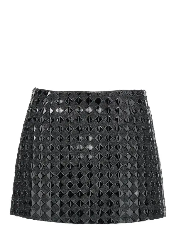 Pinko Embellished Mini Skirt - Black