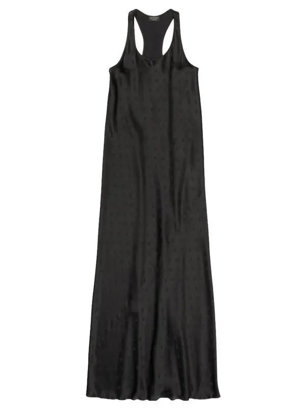 Balenciaga Sleeveless Racerback Maxi Gown - Black
