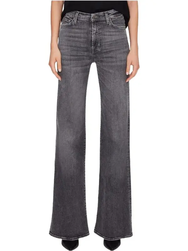 7 For All Mankind Modern Dojo Soho Flared Jeans - Black