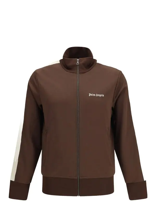 Palm Angels Classic Logo Track Jacket - Brown