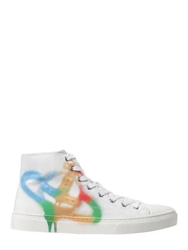 VIVIENNE WESTWOOD High-top Lace-up Sneakers - White