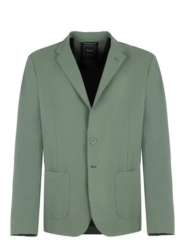 Herno Single-breasted Tailored Blazer - Green