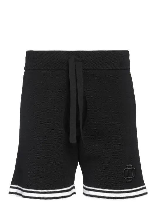 Dsquared2 Drawstring Shorts With Contrasting Hem - Black