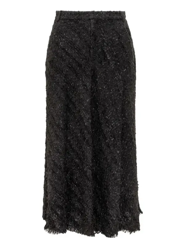 IRO PARIS Textured Midi Skirt - Black