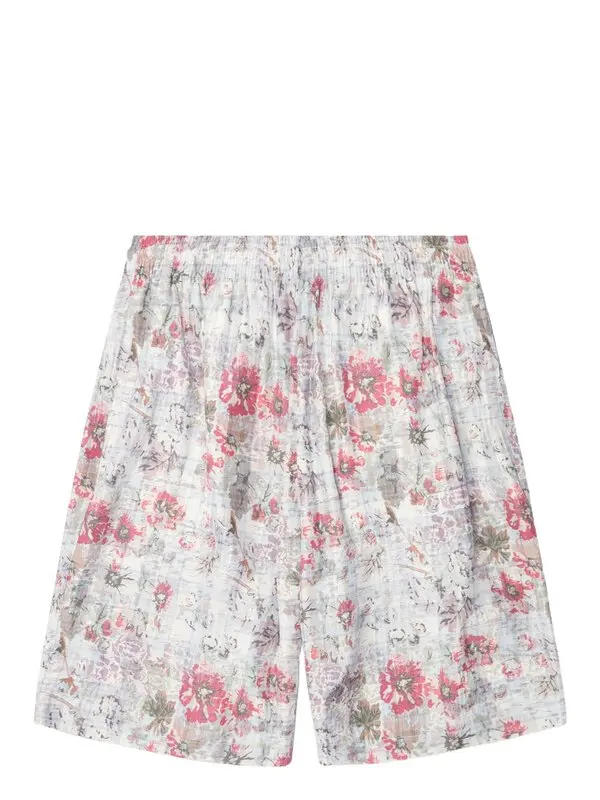 DIESEL® P-leys Printed Relaxed Fit Shorts - Blue/pink