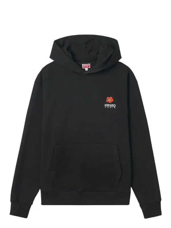 Kenzo Floral Logo Hoodie - Black