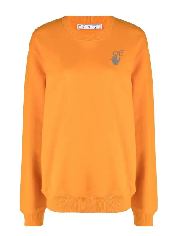 Off-White Arrows Print Sweatshirt - Orange