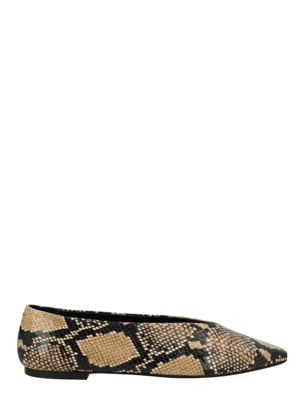 AeydĒ Betty Printed Ballerina Flats - Hazelnut Color