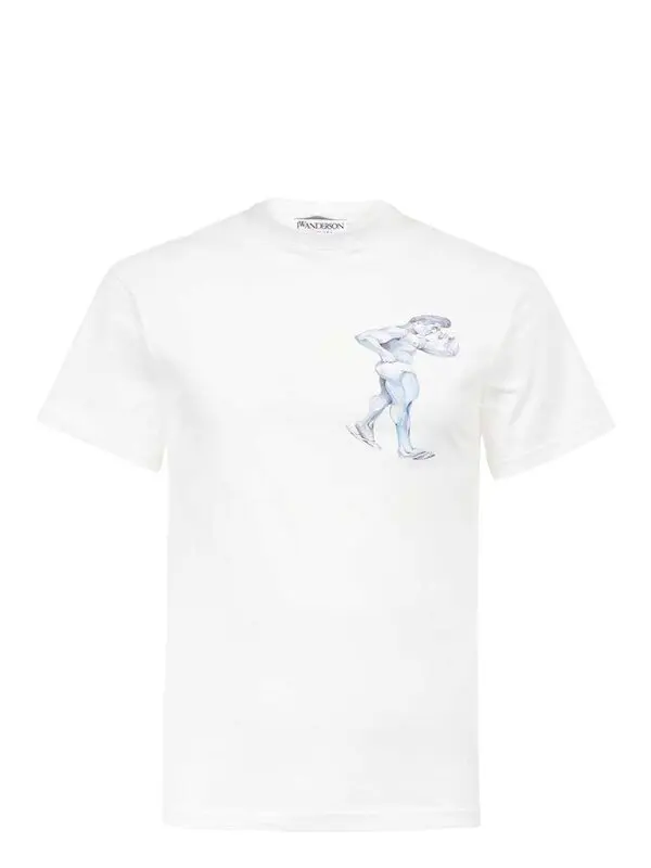 J.W.ANDERSON Graphic-print Short-sleeved T-shirt - White