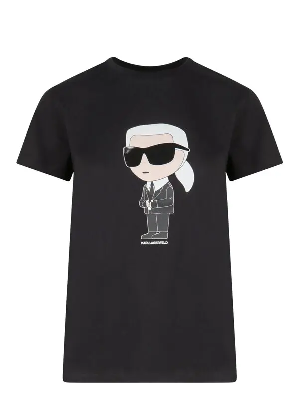 Karl Lagerfeld Ikonik Karl" T-shirt - Black
