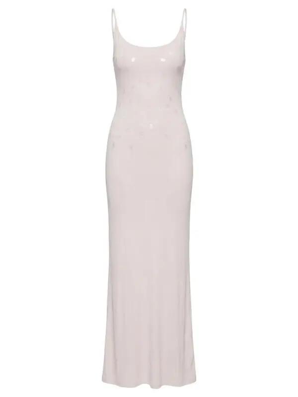 AYA MUSE Lila Strapless Sequin Maxi Dress - White
