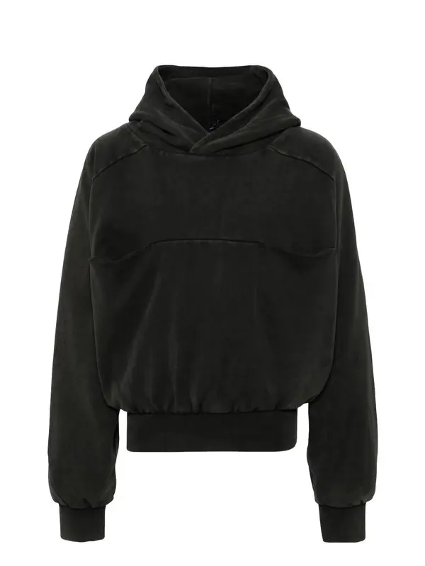 ENTIRE STUDIOS Double Double Hood Washed Sweatshirt - Black