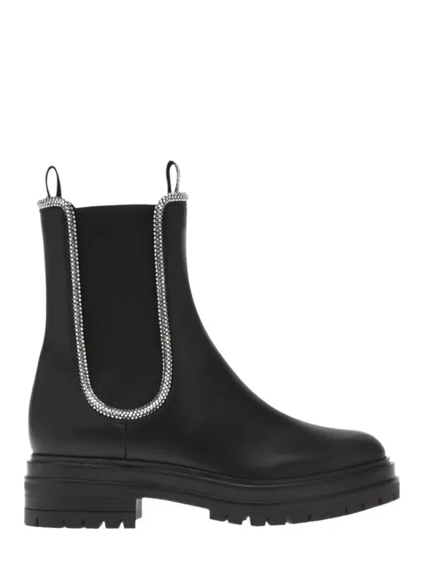 GIANVITO ROSSI Embellished Chelsea Boots - Black