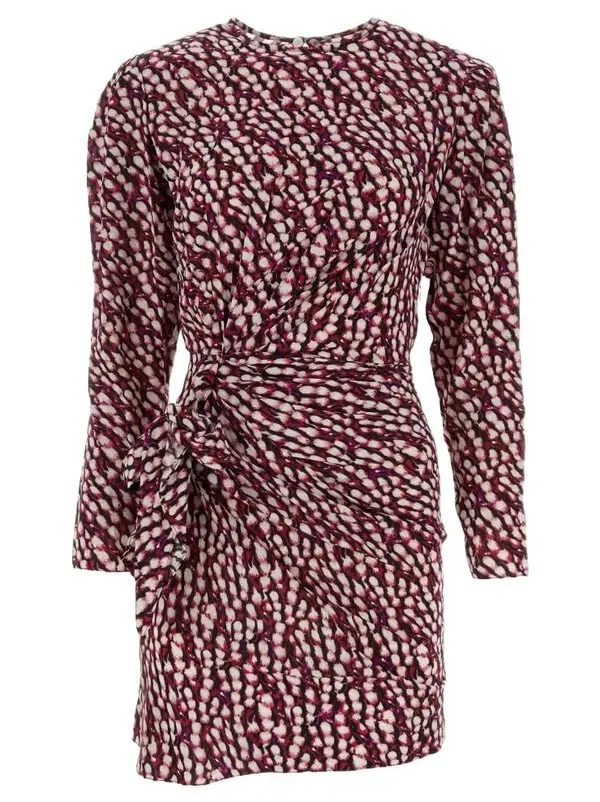 Isabel Marant Étoile Dulce" Ruched Detail Mini Dress - Multicolor