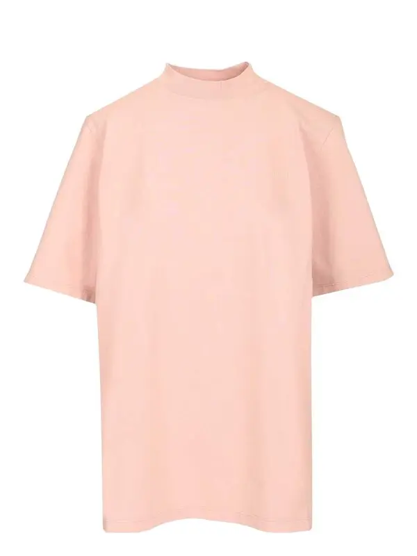 Attico Oversized Logo Embroidered T-shirt - Rose