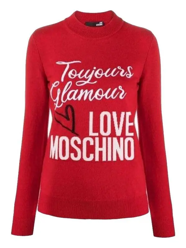 Moschino Knit Jumper - Red