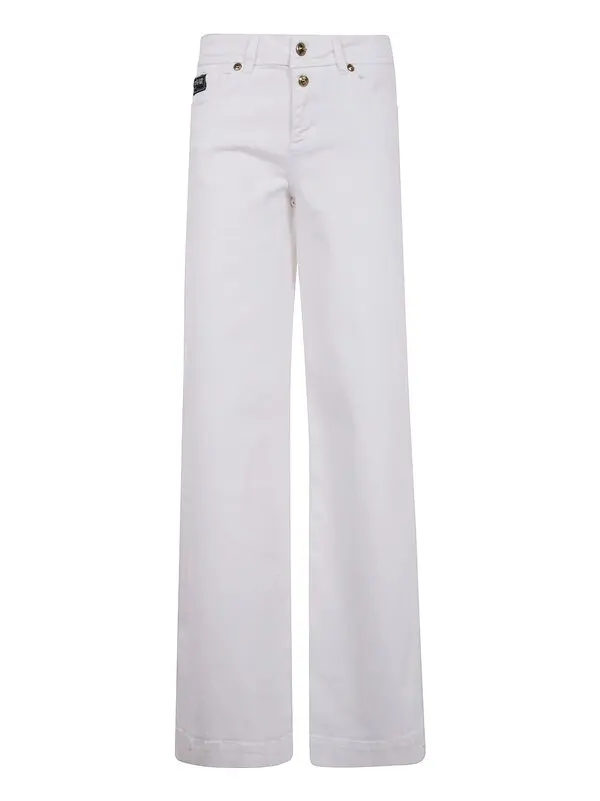 Versace Flared Designer Jeans - White
