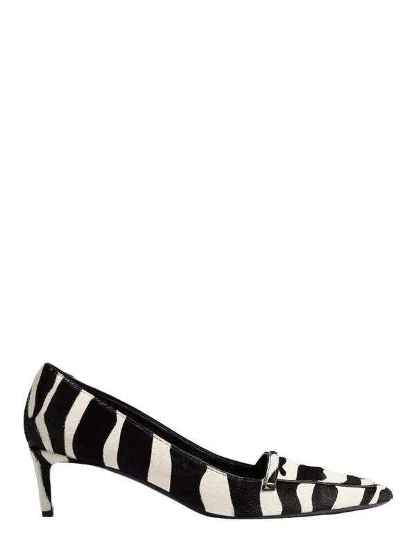 Khaite Celia Zebra-print Stiletto Pumps - Zebra Print Haircalf
