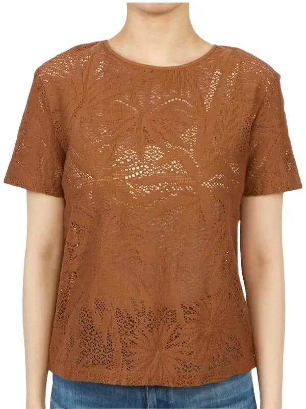Max Mara Short-sleeved T-shirt With Round Neck - Brown