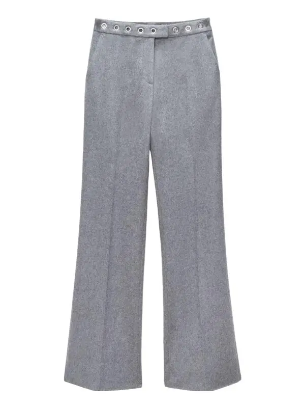 MSGM Eyelet Detail Tailored Trousers - Grey