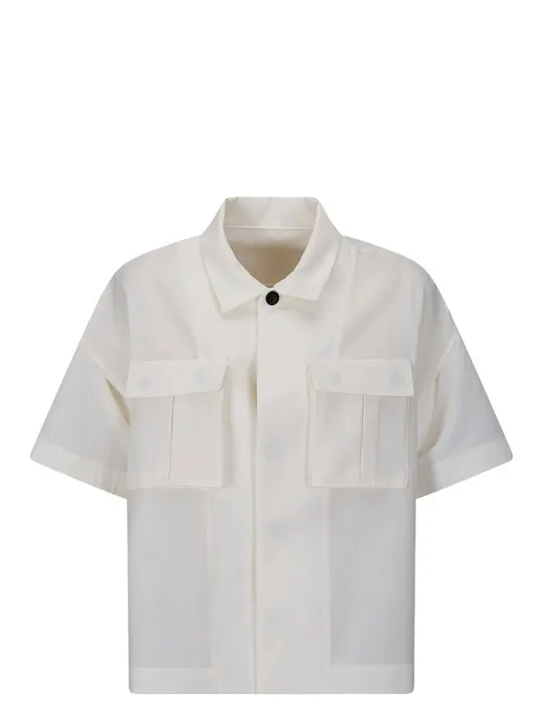Sacai Short-sleeved Cargo Shirt - White