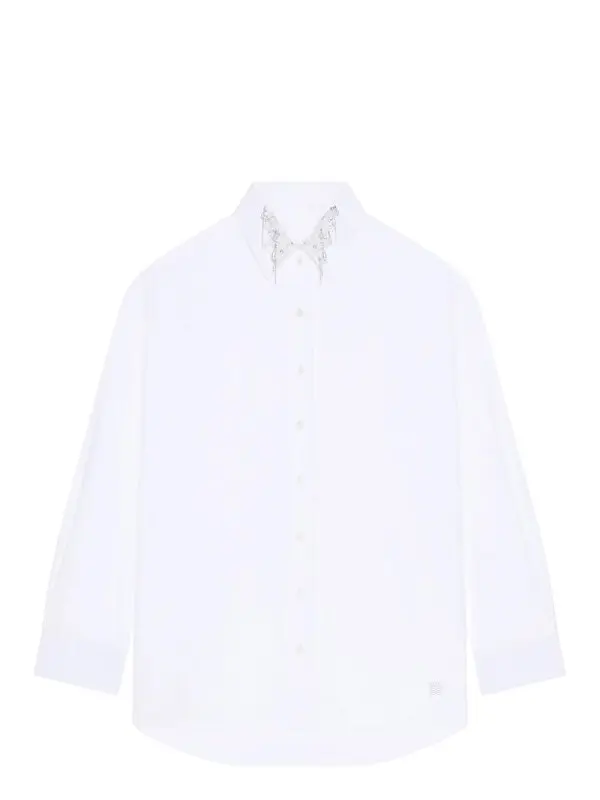 Givenchy Oversized Embellished Collar Shirt - White