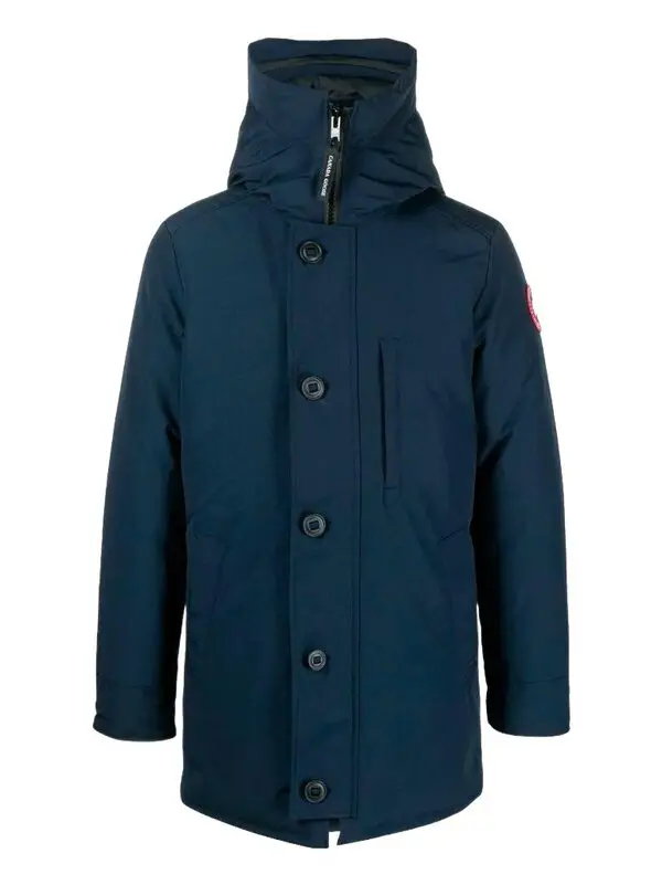 Canada Goose Chateau Padded Down Parka With Hood - Navy Blue