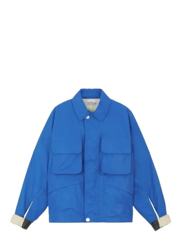Stone Island Marina Plated Reflective Jacket - Bright Blue
