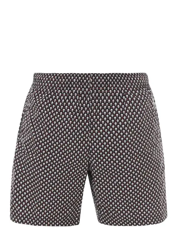Alexander McQueen Skull Print Swim Shorts - Multicolor