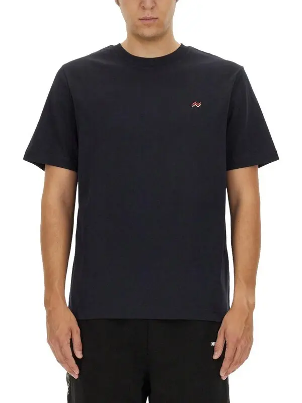 Missoni Logo Embroidered Crewneck T-shirt - Black