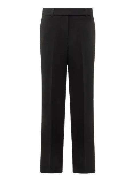 Michael Kors Straight Leg Pleated Pants - Black