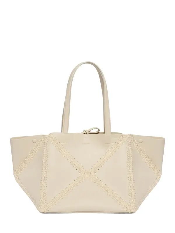 Nanushka Origami Tote Bag - Beige