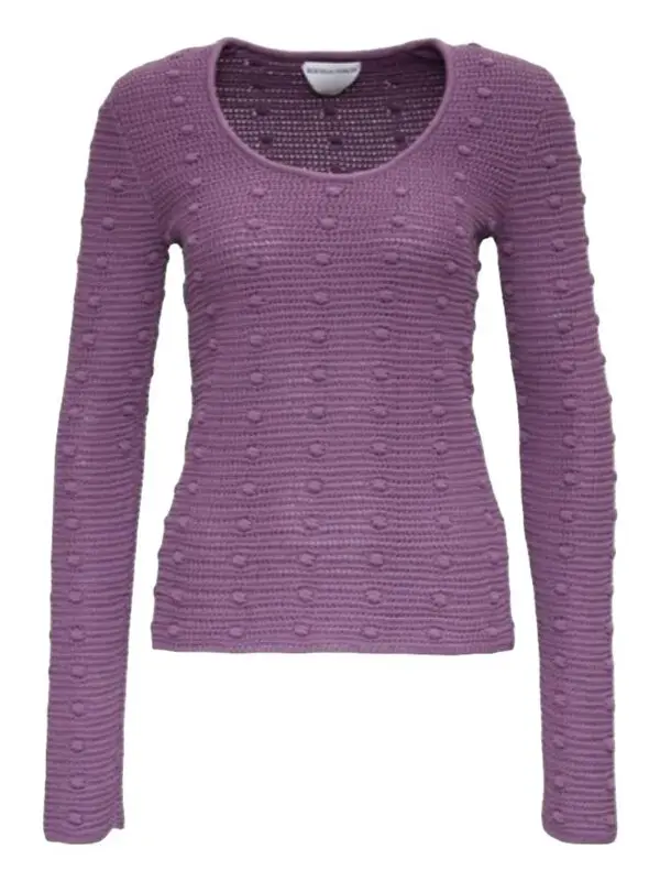 Bottega Veneta Crochet Pompom Jumper - No