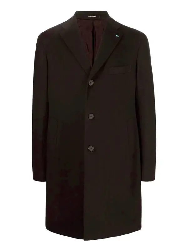 Tagliatore Long-sleeved Tailored Coat - Black