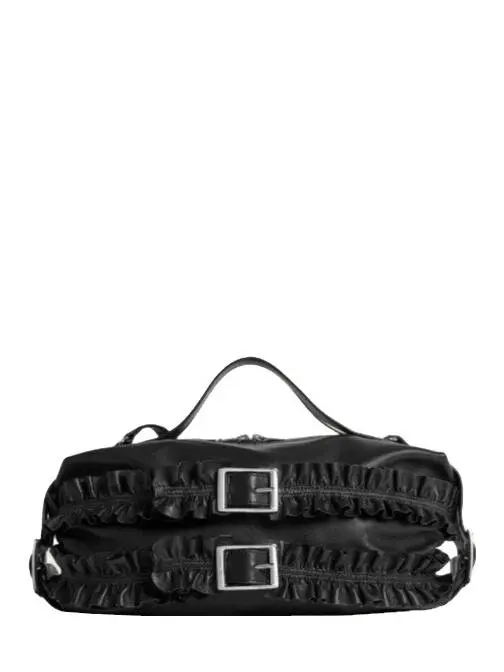 Simone Rocha Pleated Zip-up Waist Bag - Black