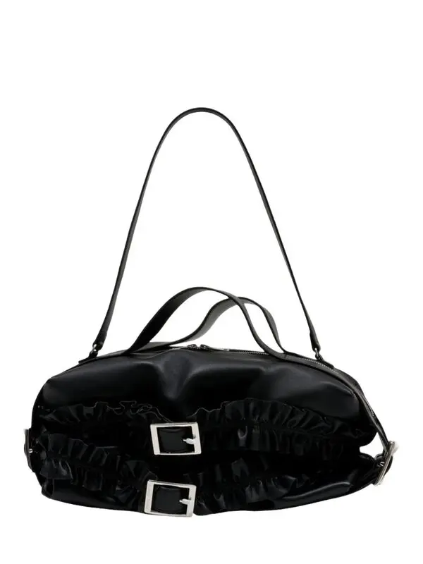 Simone Rocha Pleated Zip-up Waist Bag - Black