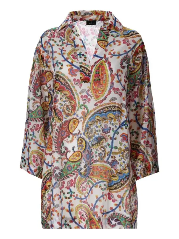 Etro V-neck Printed Tunic - Multicolor