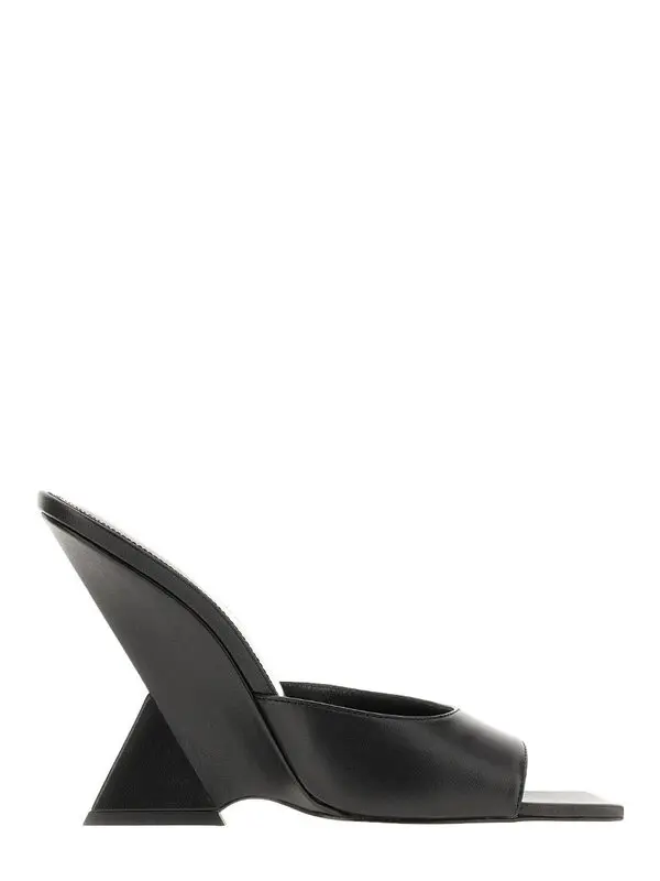 Attico Cheope Open Toe Sandals - Black