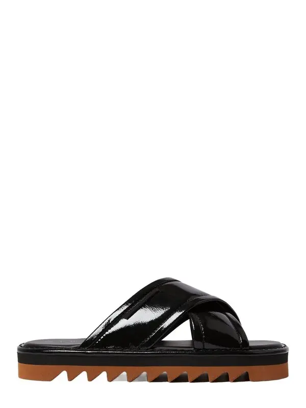 Stella McCartney Open Toe Slip-on Sandals - Black