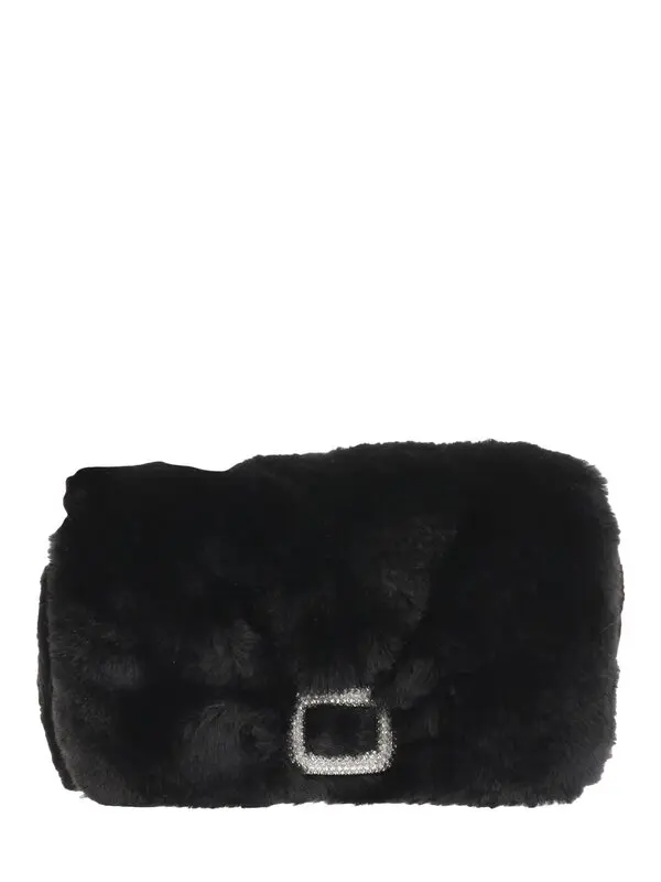 ROGER VIVIER Buckle Clutch Bag - Black