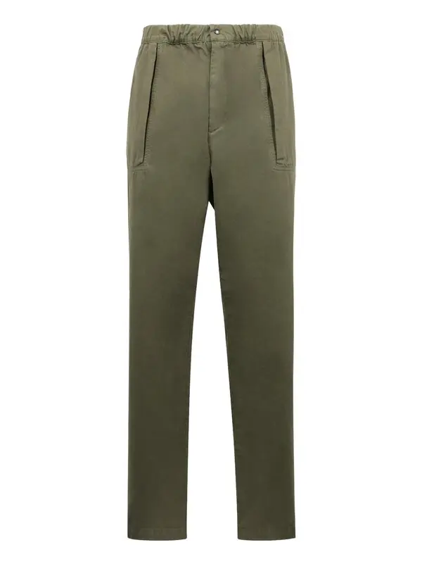 Aspesi High-waist Straight Leg Trousers - Green