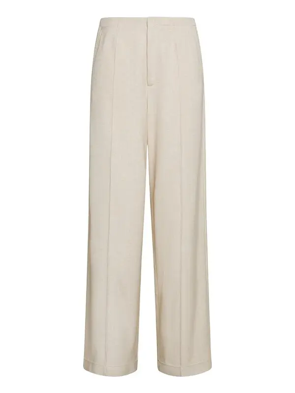 FORTE_FORTE Soft Pleated Trousers - Dune