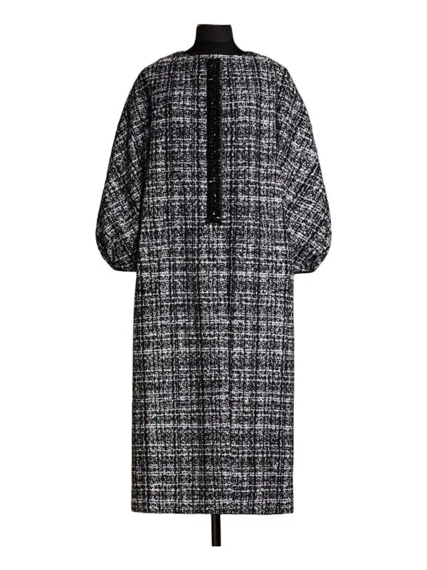 Max Mara Acieri Tweed Coat - Black